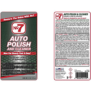 No7 Auto Polish & Cleaner, 14 fl oz