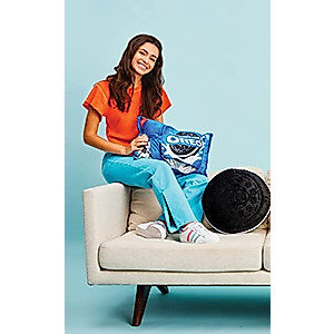 iscream Oreo Cookie Shaped Embossed 15" Fleece Pillow