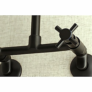 Kingston Brass KS414MB Concord Kitchen Faucet, 7-1/16" in Spout Reach, Matte Black