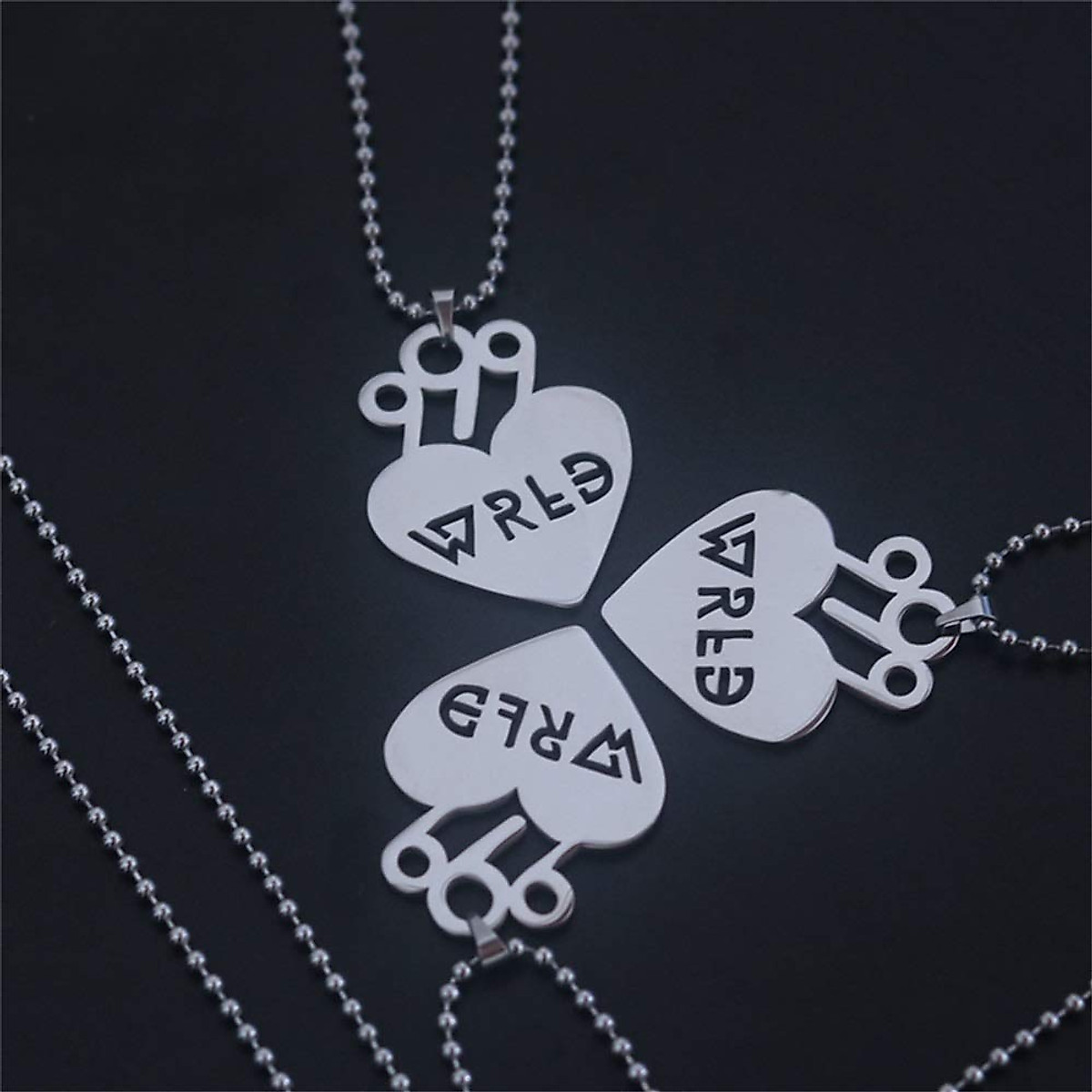 COMTRUDE 999 Necklace Premium Stainless Steel Pendant Perfect Gifts for Young Singer Fans Silver