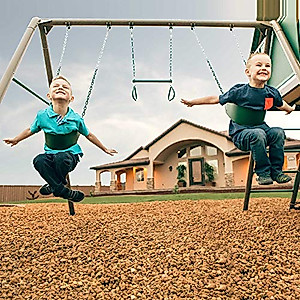 Lifetime 90797 Big Stuff Adventure Swing Set, Brown/Green