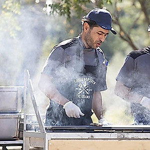 Grill Aprons for Men with Pockets, Funny Mens Aprons for Grilling BBQ, Cool Gifts for Dad Husband, Chef Gifts for Men Fathers Day Birthday