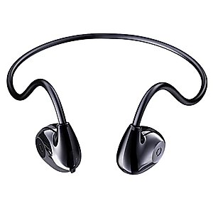 HUYEOOGO Bone Conduction Headphones with MP3 Player, and Bluetooth 5.2, Ideal for Swimming, Running, Cycling, and Gym Workouts. Black Headphones with Microphoneopen Ear Headphones