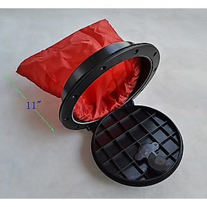 RIYIN 8 Inch Hole Diameter Deck Hatch with Cat Bag for Kayak Boat Fishing Rigging