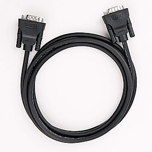 DTech DB9 9 Pin Serial Cable 6ft Male to Male RS232 Straight Through, Laptop