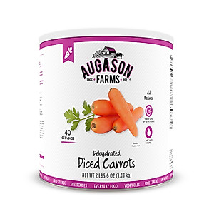 Augason Farms Dehydrated Diced Carrots,net weight 2 lbs 6 ounce.