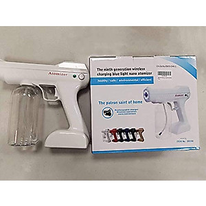 Oriflame Steam Gun, Handheld Rechargeable Nano Atomizer 27oz Large Capacity ULV Electric Sprayer Nozzle Adjustable Fogger for Home, Office, School or Garden