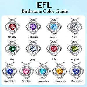 June Birthstone Necklace Gifts for Women, Sterling Silver Birthstone Jewelry Alexandrite Necklace Mothers Valentines Day Gifts for Her Anniversary Birthday Christmas Gifts for Mom Wife Girlfriend