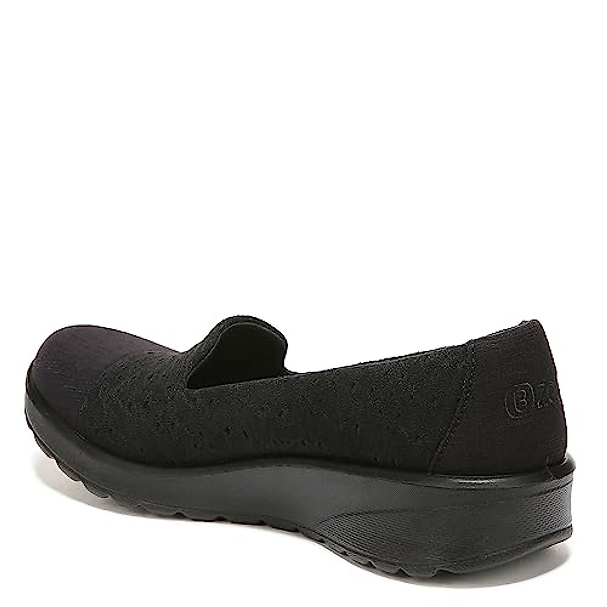 BZees Womens Galaxy Slip-On Black Eyelet 6 M