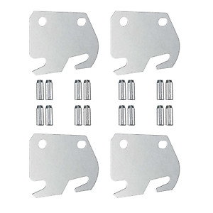 Bed Frame Hooks for Wooden Beds 4pcs Replacement Universal Bed Rail Hook Plates Parts Headboard and Footboard Heavy Duty Catch Hook for Bed Accessories
