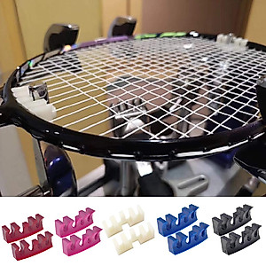 CUCUDAI 2pcs Badminton Stringing Machine Tool Racket Load Spreader Adapter Universal Protector Attachment-Black