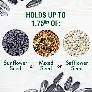 Perky-Pet SBG101 Squirrel Off Max Pinecone Bird Feeder with Flexports – 1.75 lb Capacity