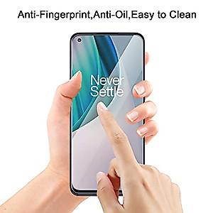 【3+3 PACK】Coolpow Designed for OnePlus Nord N10 5G Screen Protector Plus One Nord N10 Screen Protector Tempered Glass Cell Phone Film, 9H Hardness, Ultra HD, Scratch Resistant, Easy Install, Case Friendly