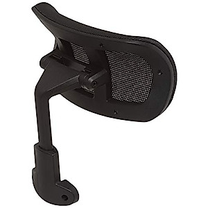 Lorell Hi-Back Chair Mesh Headrest,Ergonomic,Black