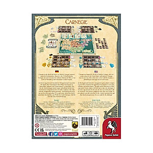 Carnegie - Board Game by Pegasus Spiele 1-4 Players – Board Games for Family – 90-120 Minutes of Gameplay – Games for Family Game Night – Kids and Adults Ages 12+ - English Version