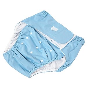 Adult Cloth Diaper Washable Diapers Elderly Cloth Diaper Breathable Incontinence Pants Reusable Adjustabl Underwear Overnight Leakfree for Elderly Incontinence Care(Blue)