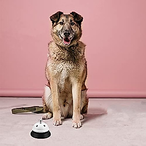 Comsmart Dog Potty Training Bells, 2PCS Metal Pet Door Bells with Non-Skid Rubber Base for Dog Cat Puppy Kitten Potty Training Game Call Bell, Service Bell for Offices Hotel School Bar Shop Restaurant