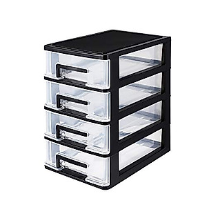 BESPORTBLE 1PC Storage Cabinet Multi-Layer Portable Durable Organizer Shelf Storage Box Storage Rack for Home Office Bedroom (21x15x25cm)