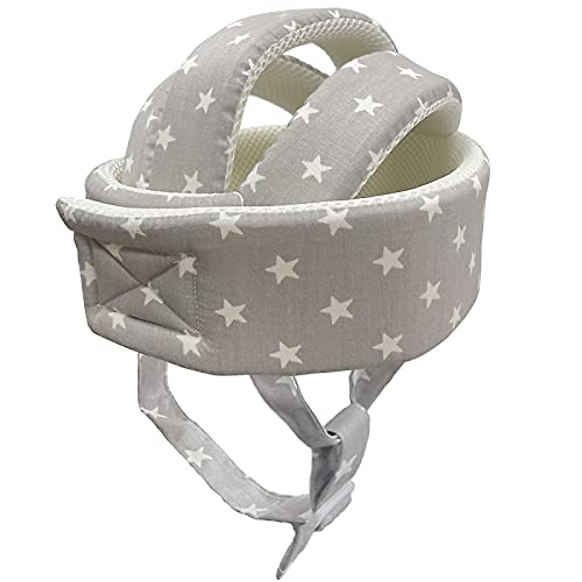 Ocanoiy Baby Safety Helmet Toddler Children Headguard Infant Head Cushion Protective Harnesses Cap Soft Adjustable Kid Safety Hat Head Protector (Gray Star)