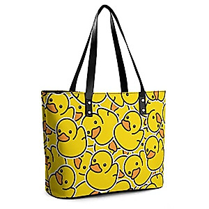 Womens Handbag Duck Leather Tote Bag Top Handle Satchel Bags For Lady