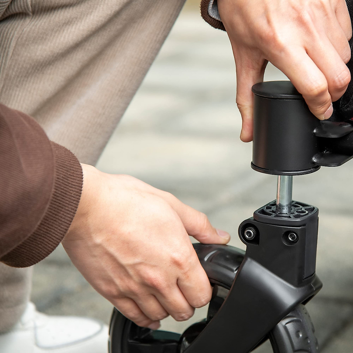 PawHut Pet Stroller Universal Wheel with Storage Basket Ventilated Oxford Fabric for Medium Size Dogs, Gray