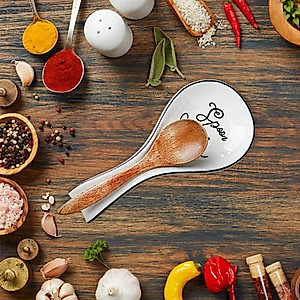 Yoeuen Spoon Rest For Stove Top，Ceramic Spoon Holder For Kitchen Counter, Funny Spoon Me Coffee Spoon Rests For Spoons Ladles, Tongs