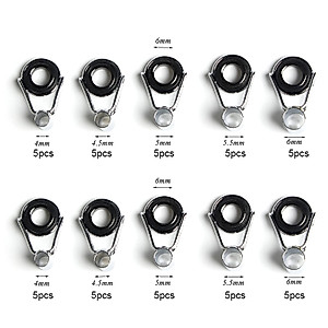 90Pcs Fishing Rod Pole Ring Stainless Steel Ceramics Fishing Rod Repair Kit Fishing Rods and Accessories