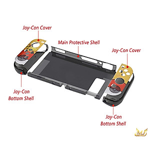 MUDEVIL Protective Case for Nintendo Switch | Pokemon Sword and Shield | Anti-Scratch Shockproof Slim Cover Case for Nitendo Switch and Joy-Con