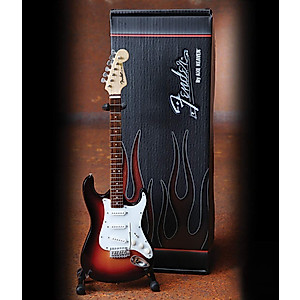 Officially Licensed Mini Sunburst Fender Strat Guitar Replica