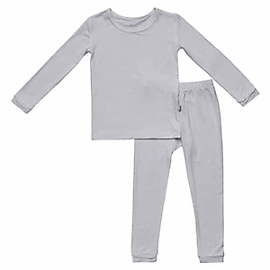KYTE BABY Unisex Toddler Pajama Set - Pjs for Toddlers, Made of Soft Rayon Made From Bamboo Material (2T, Storm)
