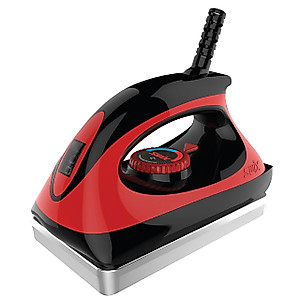 Swix DIGITAL Ski & Snowboard Wax IRON - Red - 18mm Base Plate - Adjustable Temperature for all waxes (T73D110)