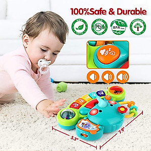 Baby Piano Toy 6 to 12 Months Light Up Music Baby Toys for 0 6 9 12 18 Months Early Learning Educational Piano Keyboard Infant Toys Baby Girl Piano Toy 1 Year Old Boy Girl Gifts