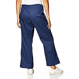 Scrubs for Women Workwear Core Stretch Drawstring Cargo Scrub Pants Plus Size 4044P, 2XL Petite, Navy