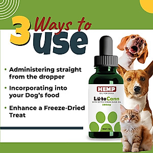(2 Pack) Latocann Hemp Oil for Dogs and Cats: Natural Relief for Pet Anxiety, Joint Pain, and Digestive Health for Dogs and Cats