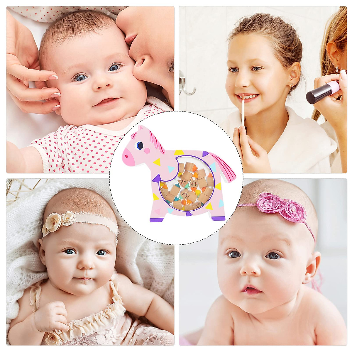 20pcs Boxes Children's Tooth Box Baby Bottles Newborn Teeth Tooth Storage Deciduous Tooth Case Baby Milk Bottle Baby Memorial Lanugo Container Toddler Organizer Commemorate Wooden