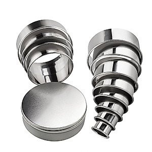 Round Cookie Cutters, Biscuit Cutter Set - 12 Pcs Stainless Steel Circle Cookie Cutters, Round Shapes Cookie Cutters for Baking, Round Set for pastry cutter, Donut Cutter, dough cutter, Ring Mold
