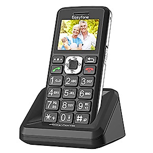 Easyfone T200 4G Unlocked Big Button Cell Phone for Seniors, Easy-to-Use Clear Sound Big Battery Senior Cell Phone with SOS Button and a Convenient Charging Dock