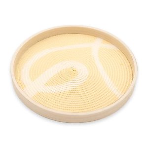 Coffee Table Tray- Coffee Table Decor- Decorative Tray- Round Tray Coffee Table- Boho Table Decor- Round Serving Tray for Ottoman- Round Trays Home Decor- Decorative Trays for Coffee Table