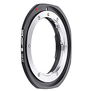 K&F Concept Updated NIK to EOS Adapter, Manual Lens Mount Adapter for Nikon F/AI Mount Lens and Canon EOS EF EF-S Mount Camera