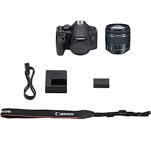Canon EOS 850D / Rebel T8I DSLR Camera w/EF-S 18-55mm F/4-5.6 STM Zoom Lens + 64GB Memory, Case, Tripod, Flash, Remote, and More (32pc Bundle) (Renewed)