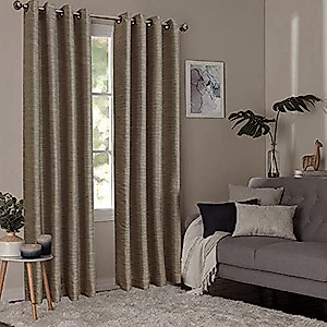 Merryfeel 100% Blackout Window Curtain Panels,Grommet Thermal Insulated Room Darkening Bedroom and Living Room Curtains, Set of 2 Decorative Curtain Panels (52 x 84 Inch)