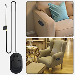 WMYCONGCONG 2 Set Sofa Recliner Replacement Parts Couch Recliner Replacement Cable with D-Ring Release Pull Handle Compatible with Ashley and Most Recliner Sofa