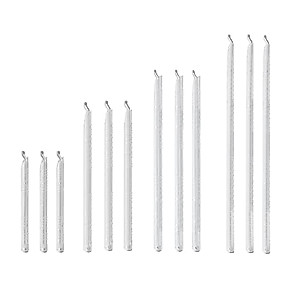 Pack of 12 Plastic Chip Clip Stick, Reusable Bag Sealer Stick for Kids Snacks Seasoning Cooking Backing, Stay Fresh Bag Sealer Sticks Kit, 4 Size in One Set