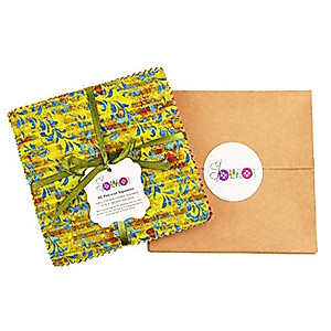 Soimoi Batik Print Precut 5-inch Cotton Fabric Quilting Squares Charm Pack DIY Patchwork Sewing Craft