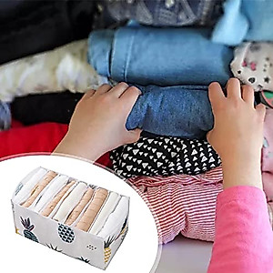 HEYBEC wardrobe storage organizers, Foldable Storage Box, Fabric Wardrobe Storage Organizer, Large Dresser Drawer Organizer, Wardrobe Clothes Organizer for Shirts, Ties, Socks, Bras, Underwear