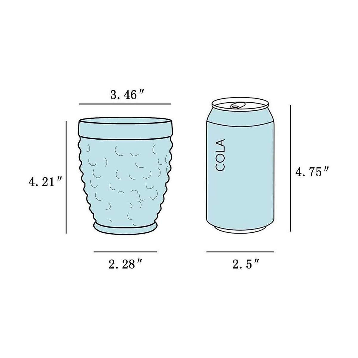 EVEREST GLOBAL Hobnail Old Fashion Iced Beverage Tumblers vintage glassware 10 oz. set of 6 Glass Cup for Water Wine Soda Whiskey Juice Milk Beer Iced-tea for Dinner Parties Bars Restaurants (Clear)