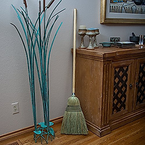 Carlisle FoodService Products 4135067 Commercial Corn Broom with Solid Wood Handle, 12" Wide