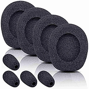 B450-XT Kit Replacement Ear Pads Cushion Mic Foam Compatible with B450-XT B450XT Headset I B450 XT Accessories