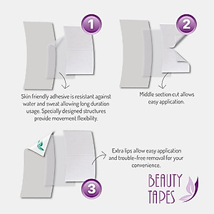 EARLAP Ear Corrector, Contain 20 Ear Tape, Solve Big Ear Problem with Ear Stickers by Pinning Back Ears, Cosmetic Aesthetic Correctors for Prominent Ears, Waterproof Ear Correctors Sticks for Adults