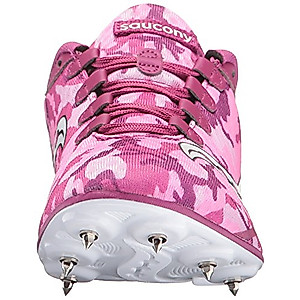 Saucony Women's Vendetta Track Shoe, Pink/White, 10.5 M US